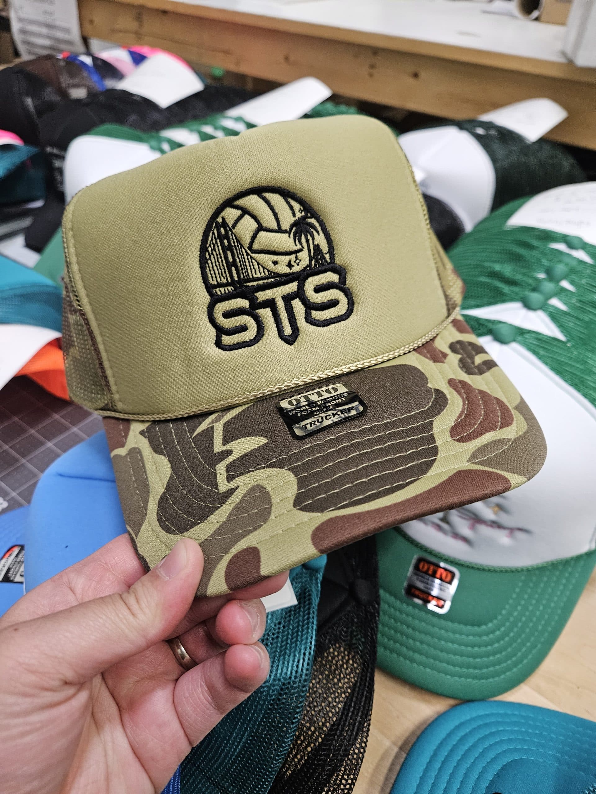 Personalized Embroidered Foam Trucker Hat (Otto 39-165 Personalized Embroidered Foam Trucker Hat (Otto 39-165